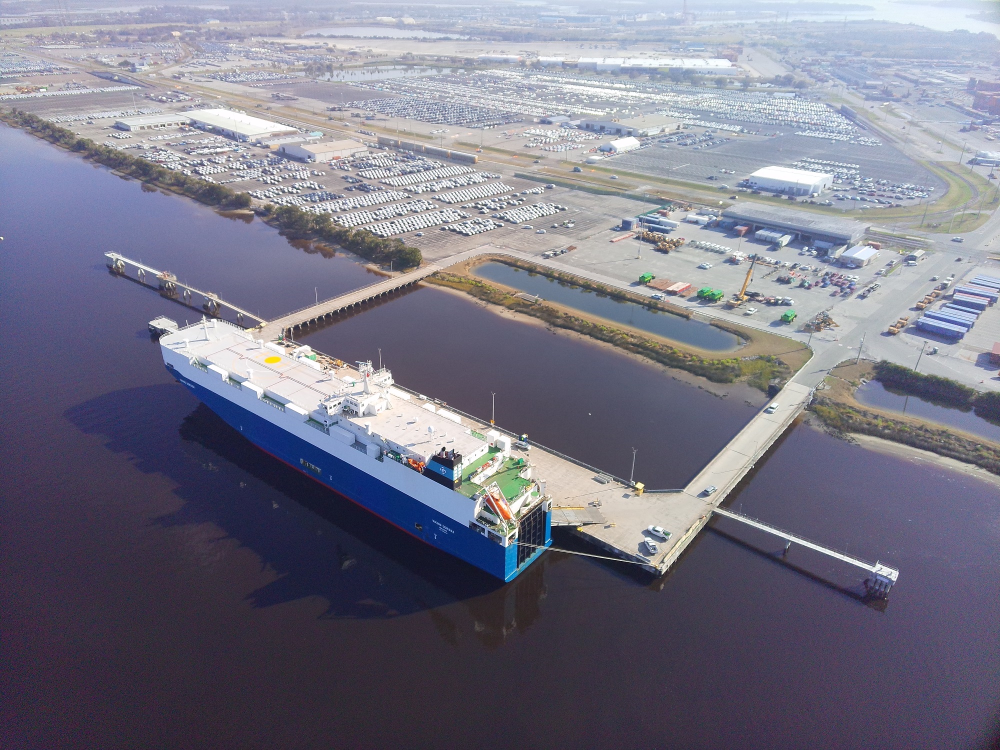 Home > Press Releases > JAXPORT completes first of two vehicle berth ...